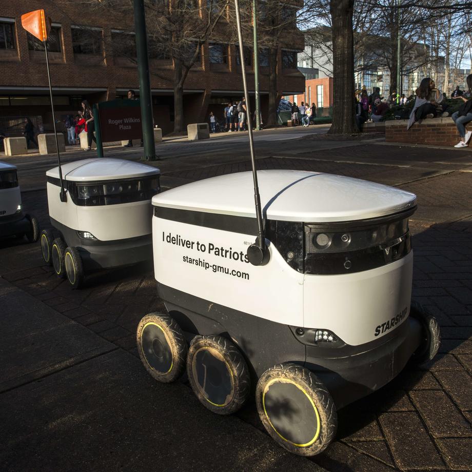 Rolling into another year of robot deliveries | George Mason University ...